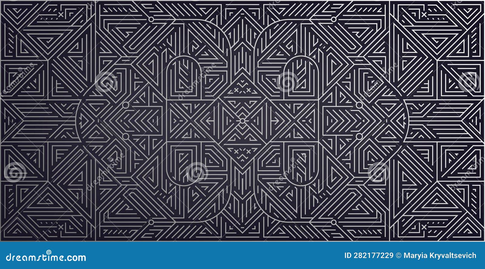 Vector Abstract Geometric Silver Background. Art Deco Wedding, Party Pattern, Geometric Ornament ...