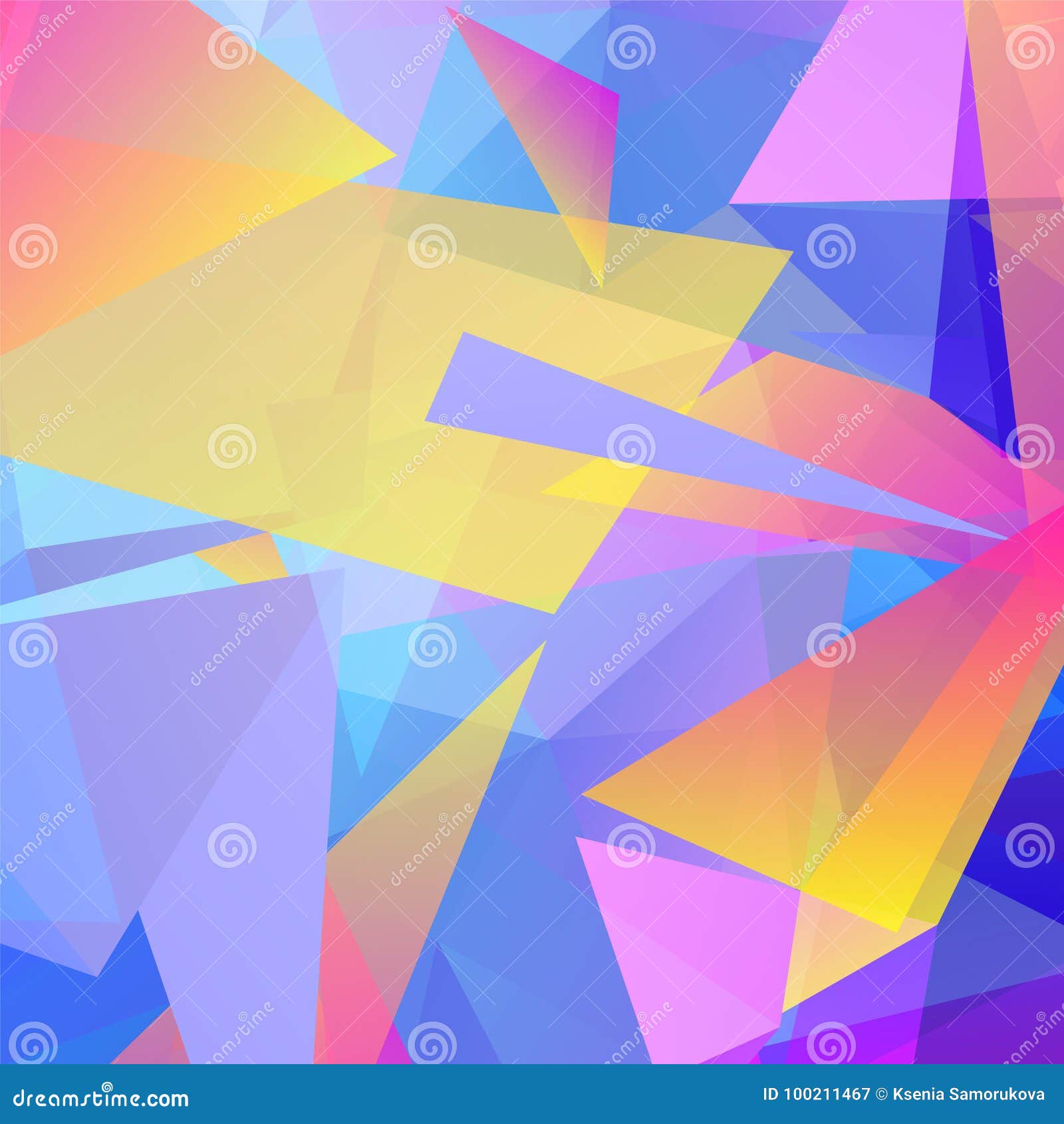 Vector Abstract Geometric Triangular Background. Stock Vector ...