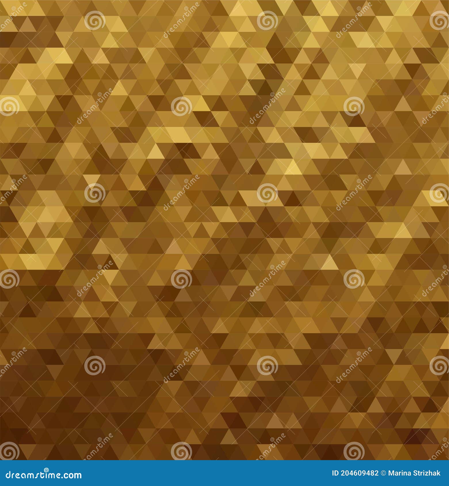Vector Abstract Golden Triangle Pattern Background. No Transparent, No ...