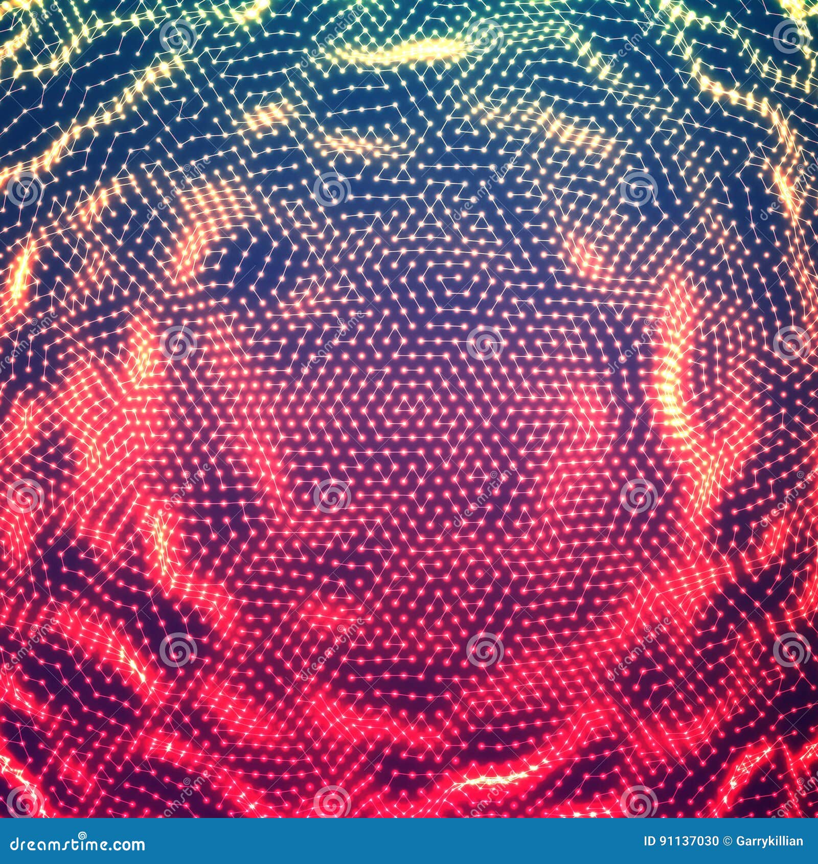 Vector Abstract Glowing Point Noise Background. Array of Glowing Points ...