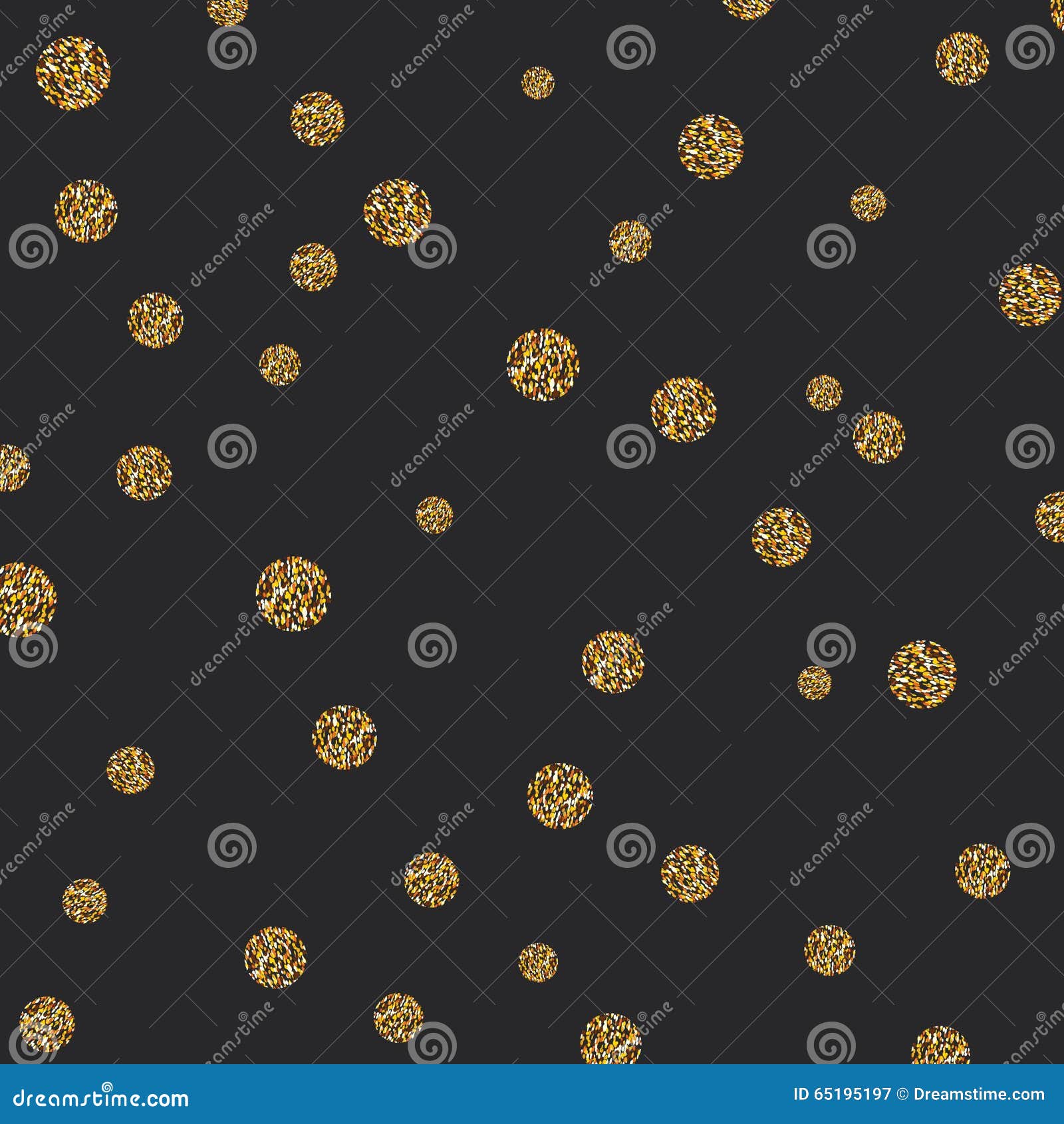 Vector Abstract Gold Spot Glitter Textured Circles Background Stock ...