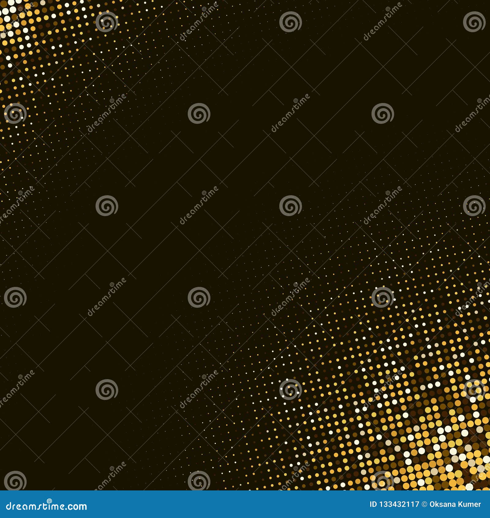Vector Abstract Golden Halftone Background Stock Vector - Illustration ...