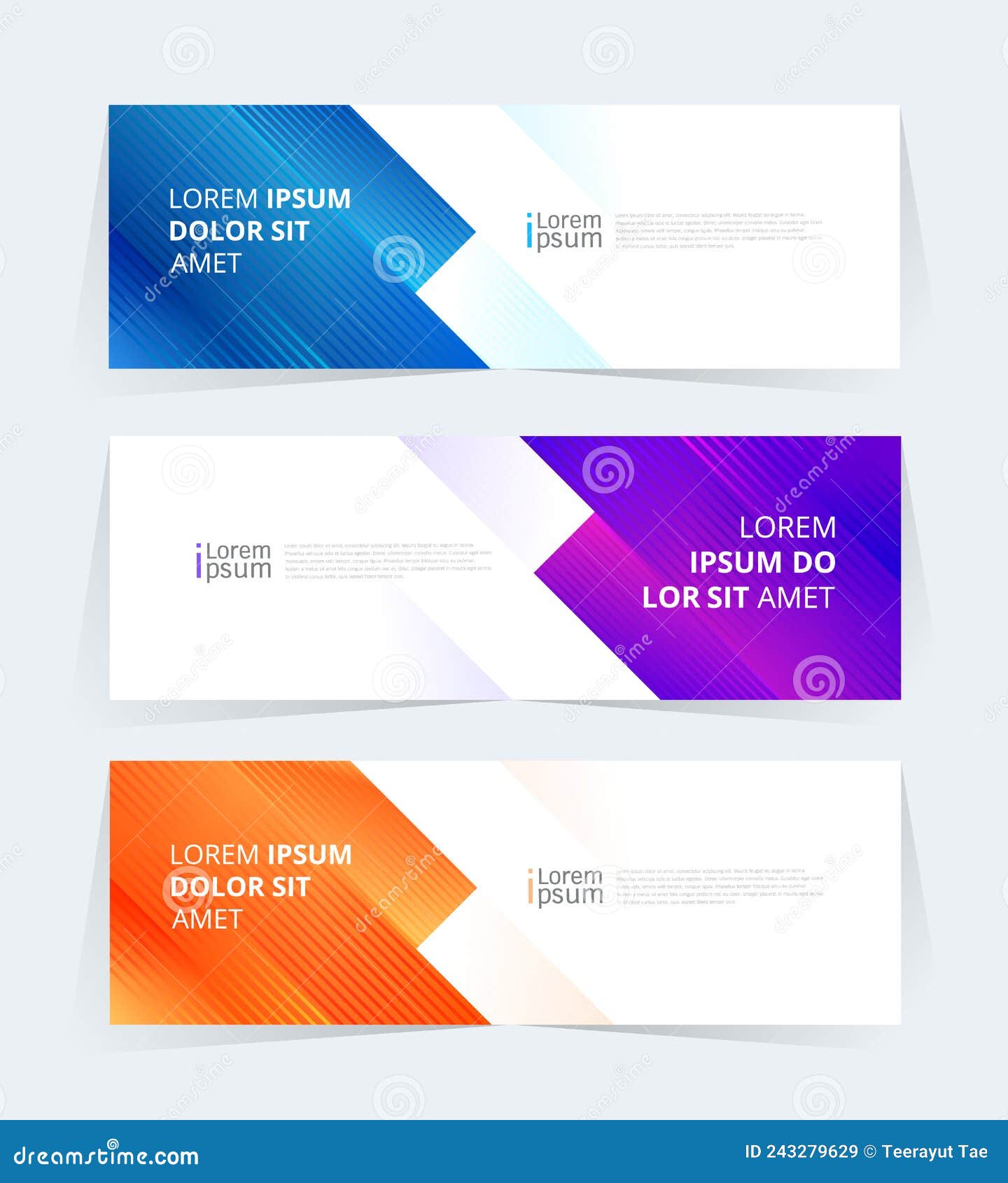 Geometric Banner Design with Vector Presentation Template. Stock Vector ...