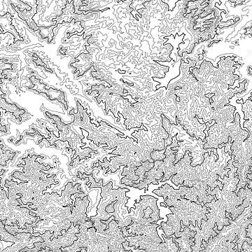 Vector Abstract Grayscale Earth Relief Map. Generated Conceptual ...