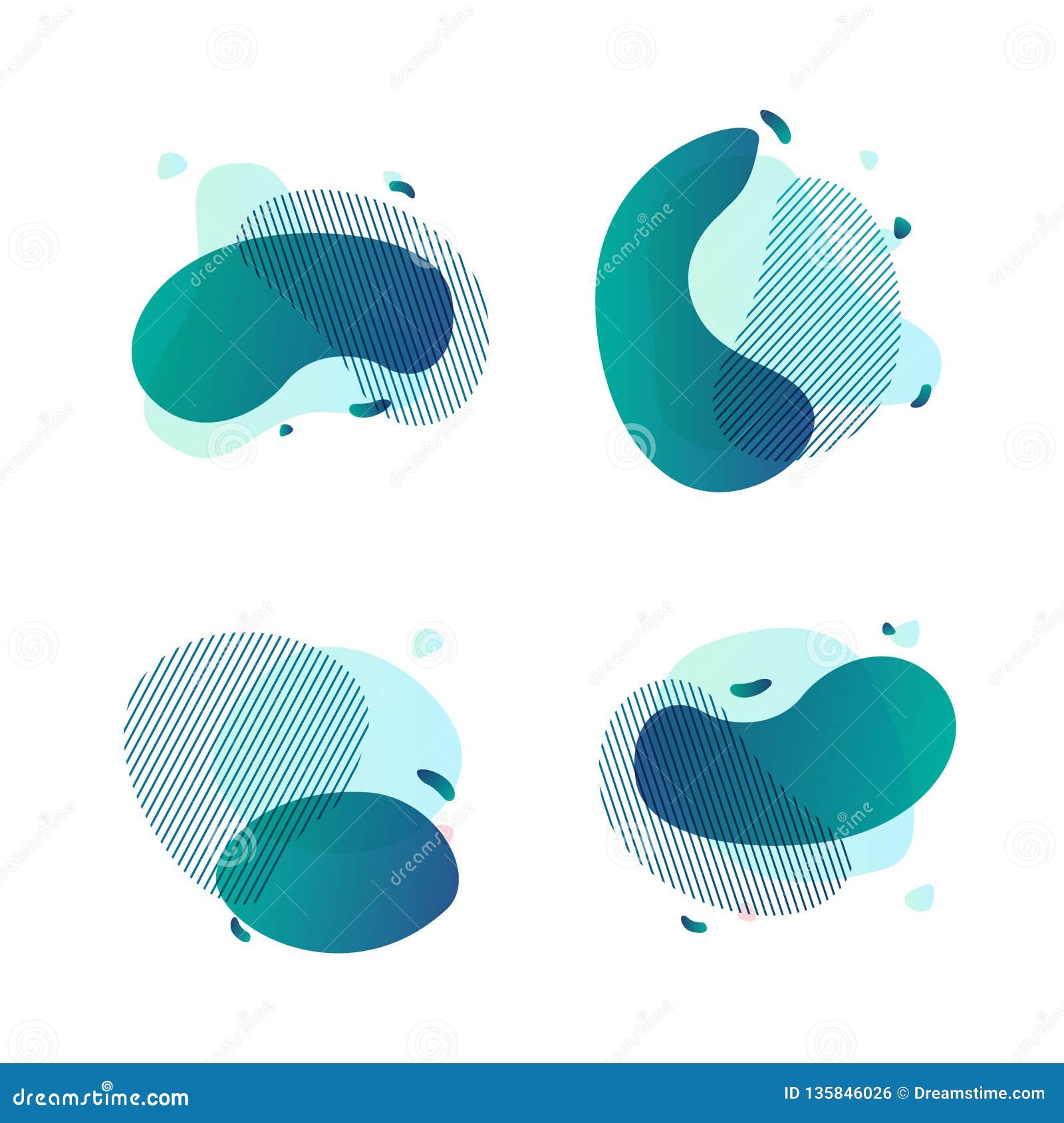 Abstract Green Bubbles Splodge Stock Illustration - Illustration of ...
