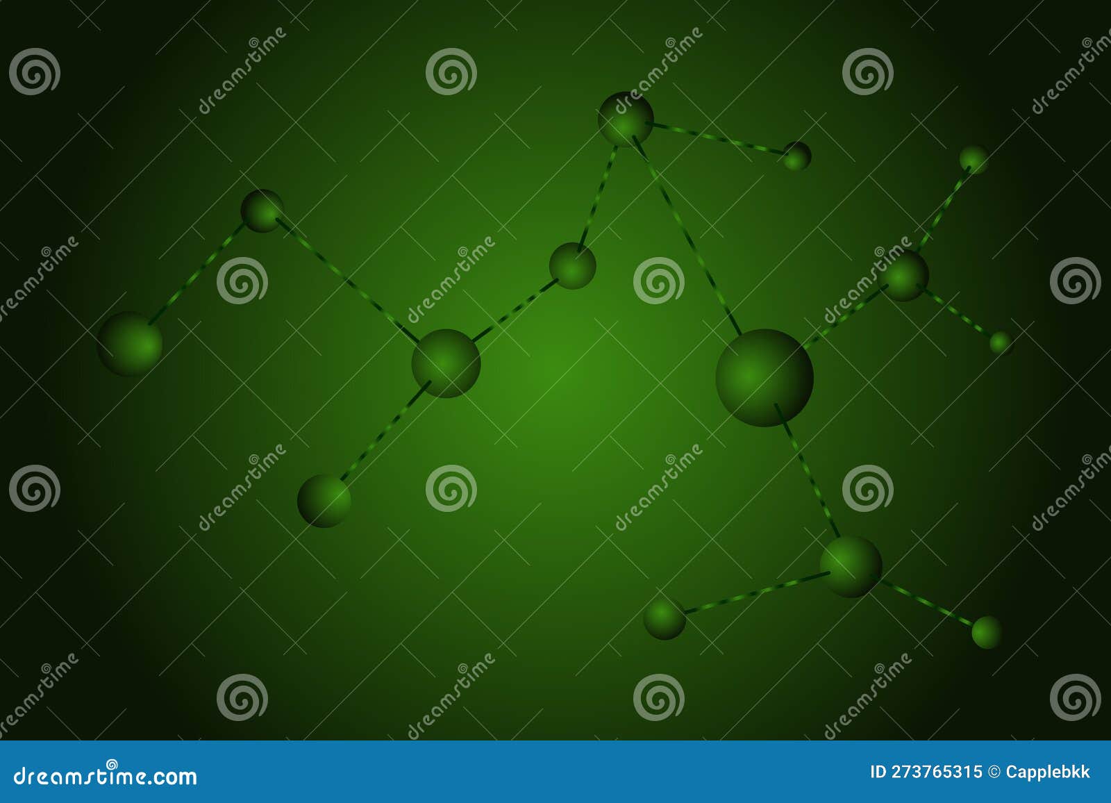 Vector of Abstract Green Mocule Background Circle Connection of Green ...