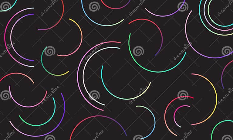 Vector Abstract Half Circles Gradient Background Stock Illustration - Illustration of round ...