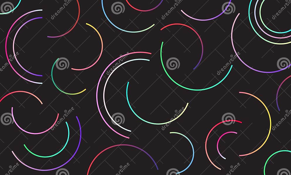 Vector Abstract Half Circles Gradient Background Stock Illustration - Illustration of round ...