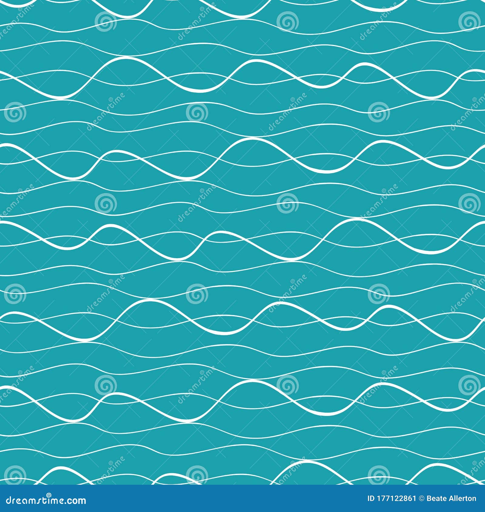 Seamless Ocean, Sea, Water, Waves Vector Backgrounds Set For UI Game In ...