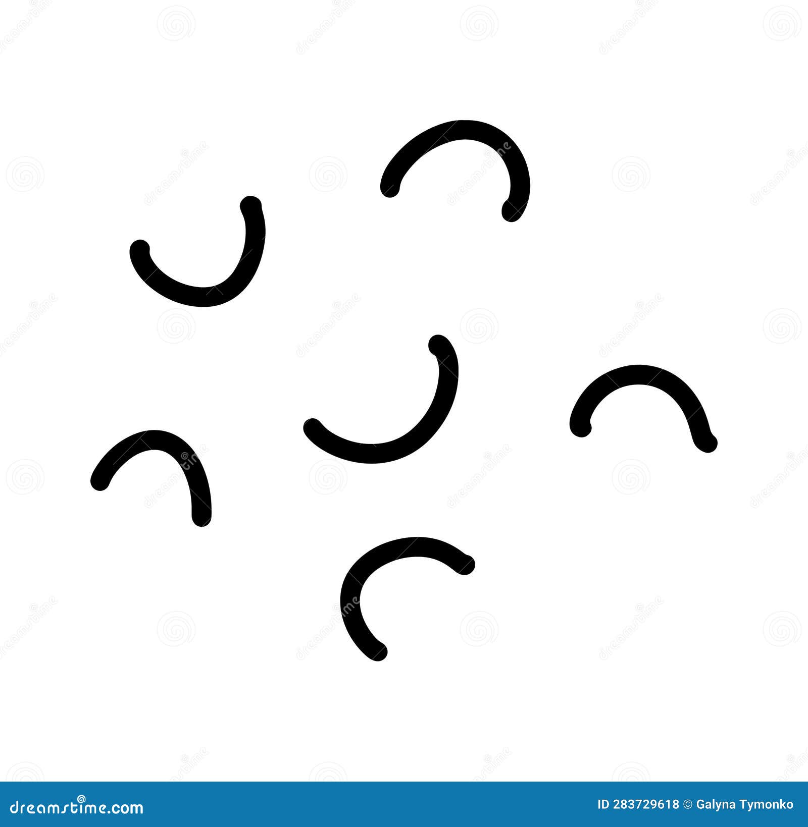 Vector Abstract Hand Drawn Texture Cute Cartoony Expression Sign Doodle ...