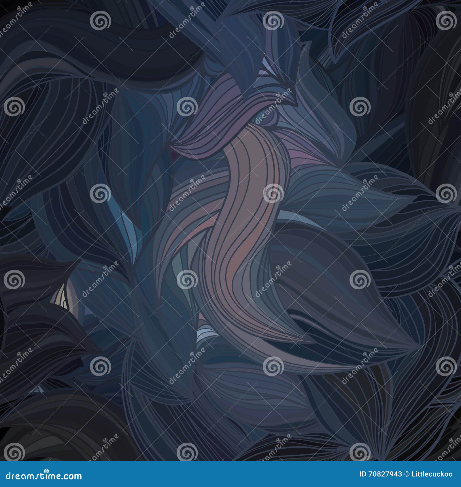 Vector Abstract Hand-drawn Wave Pattern Stock Vector - Illustration of ...