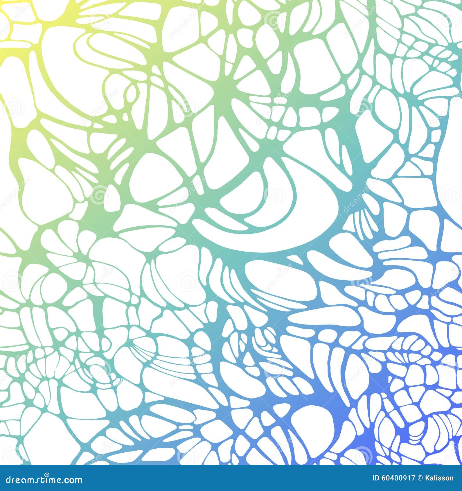 Vector Abstract Hand-drawn Waves Background, Floral Bionic Net Texture ...