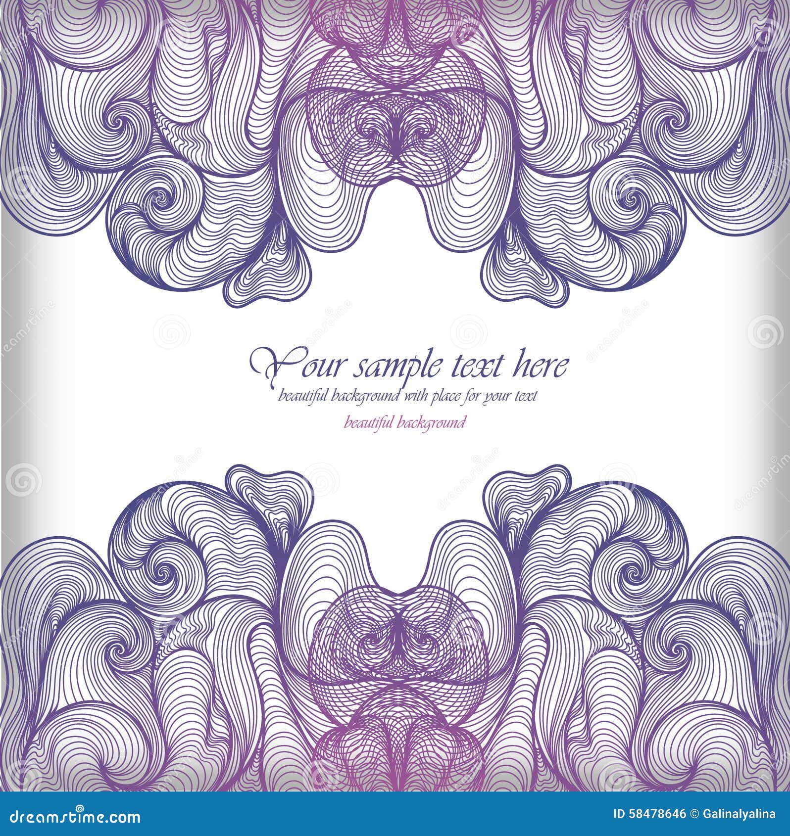 Vector Abstract Hand-drawn Waves Background Stock Vector - Illustration ...