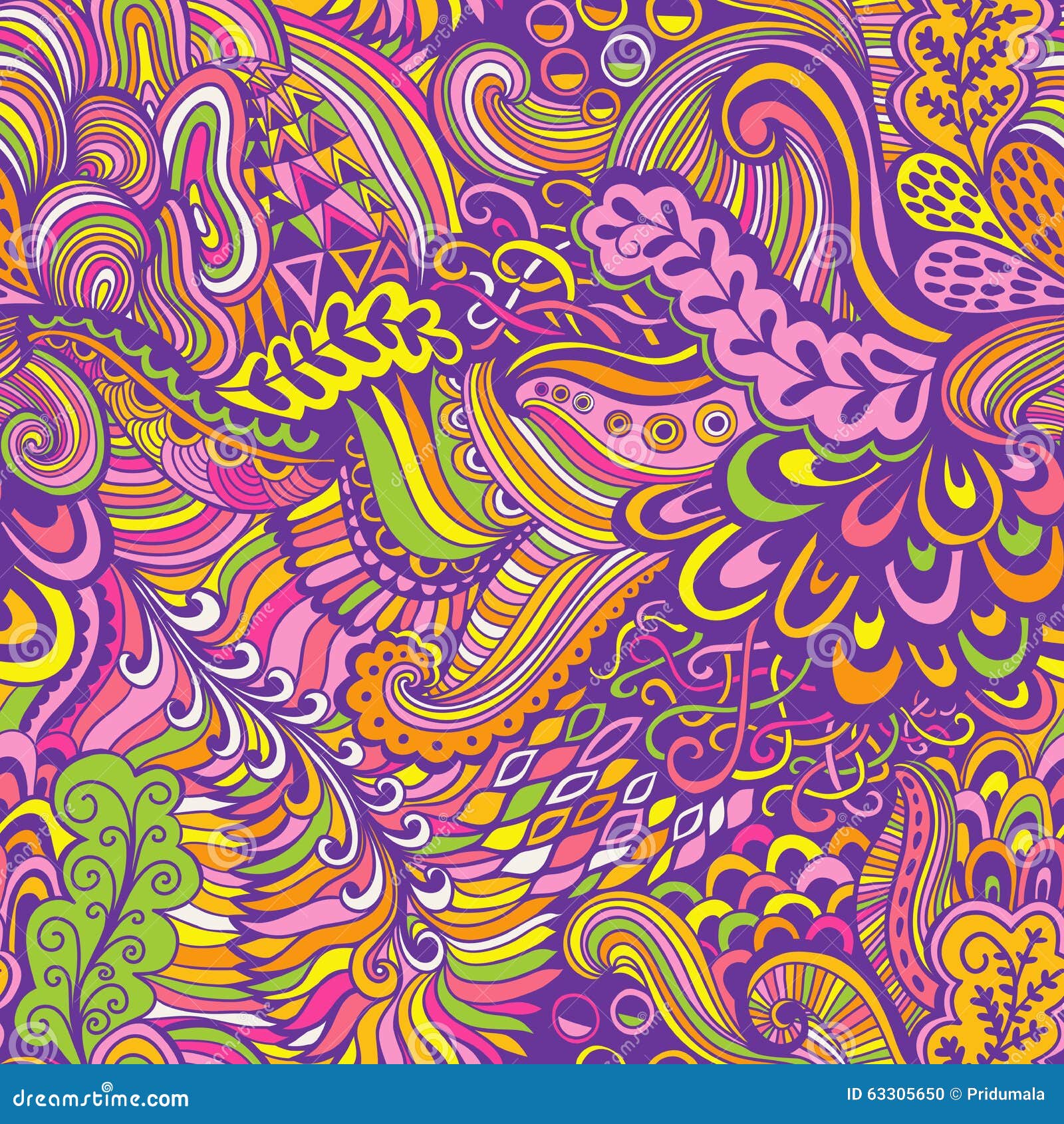 Vector Abstract Hand-drawn Waves Texture, Wavy Background. Colorful ...