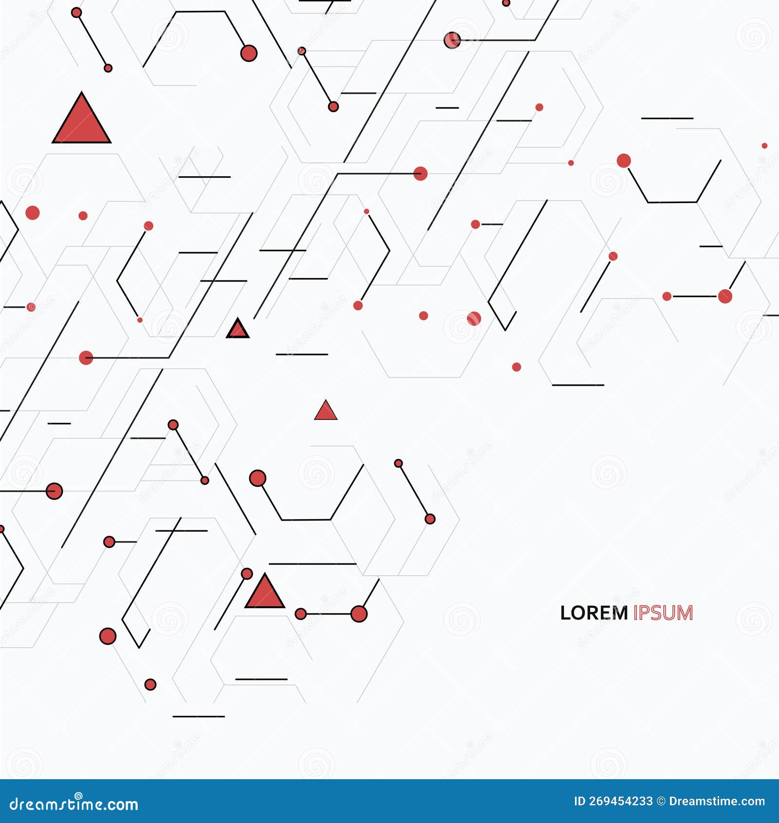 Vector Abstract Hexagon Background. Connect Abstract Shapes Design ...