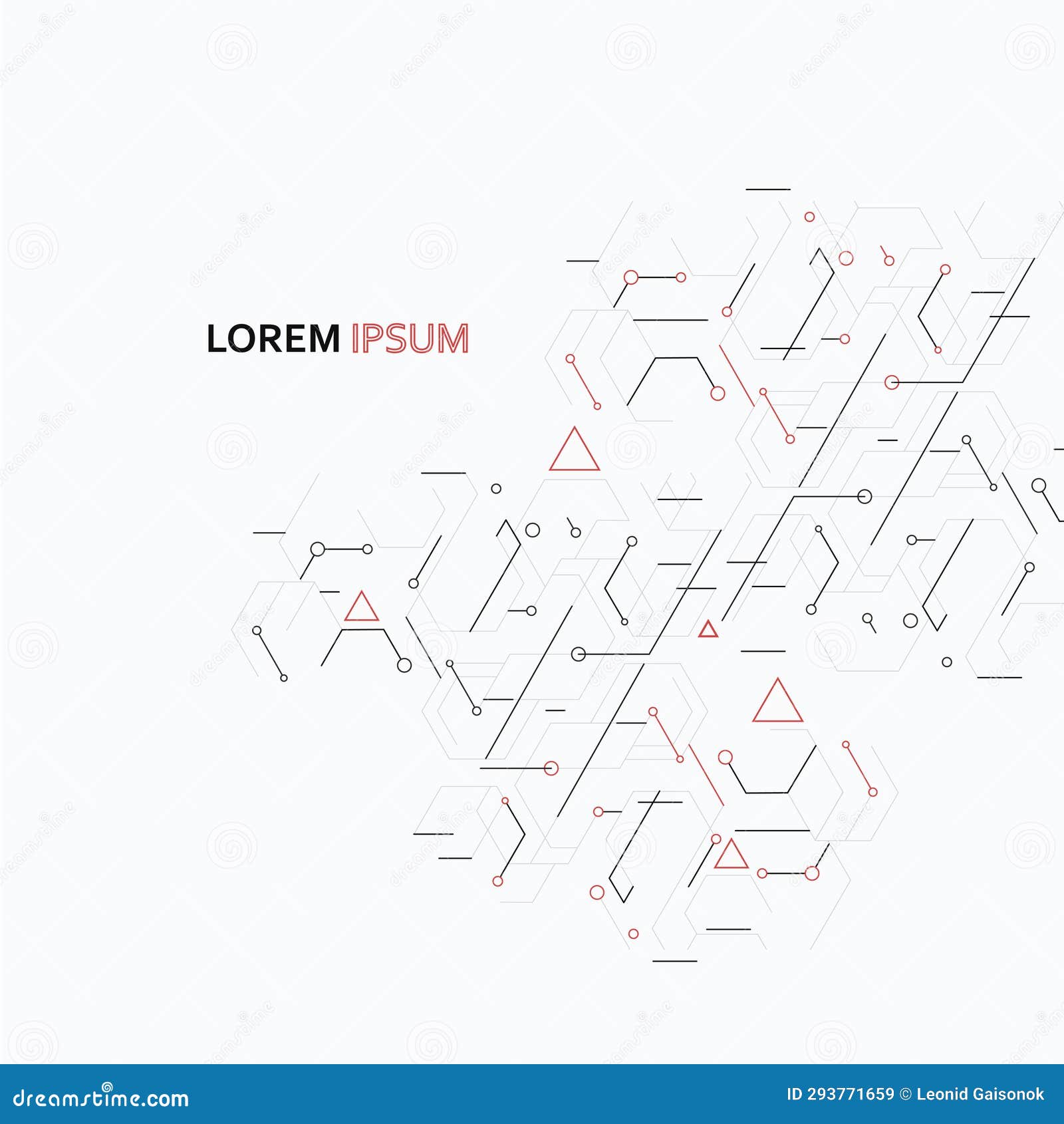 Vector Abstract Hexagon Background. Connect Abstract Shapes Design ...