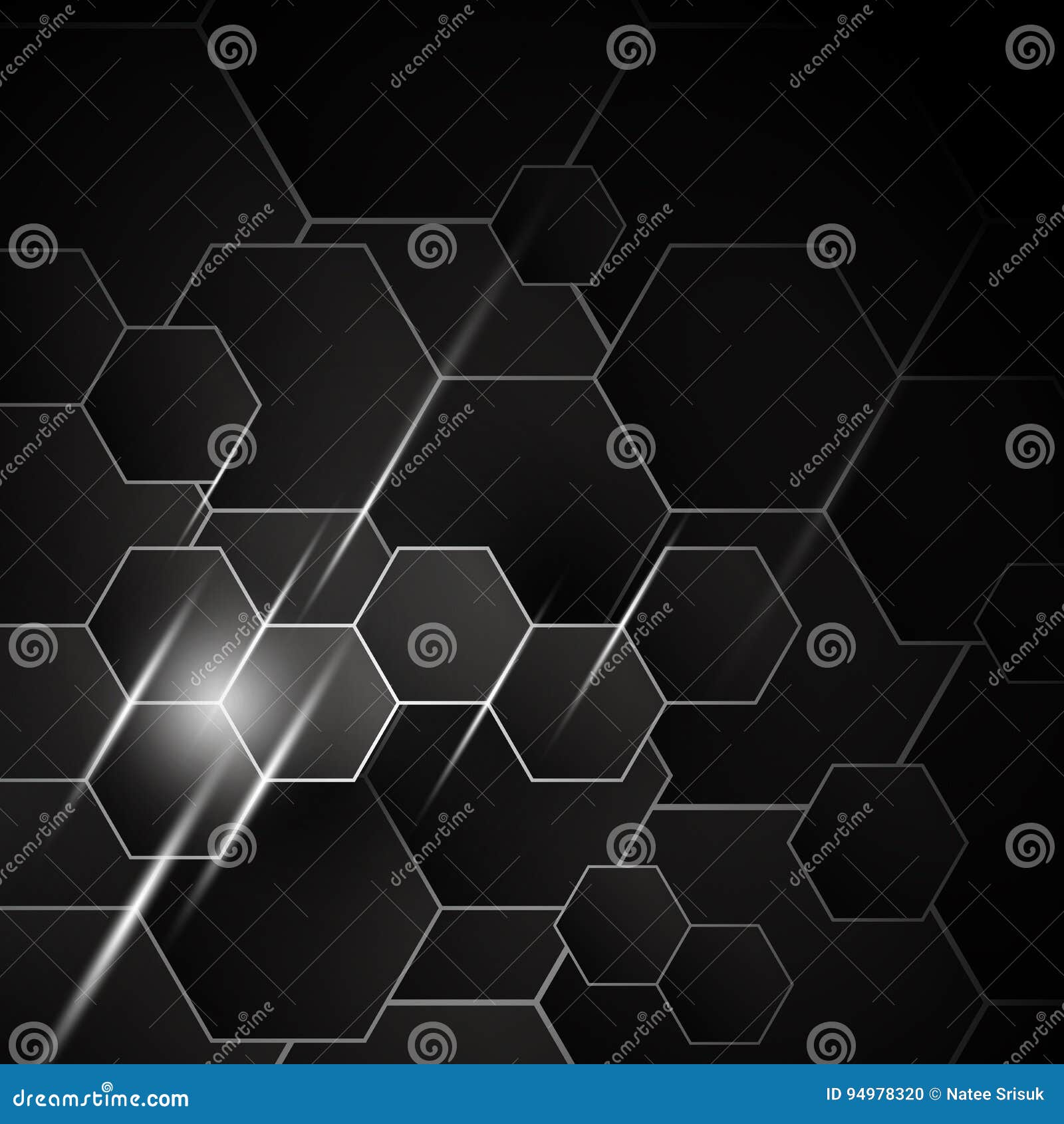 Vector Abstract Hexagon Background Design Stock Vector - Illustration ...