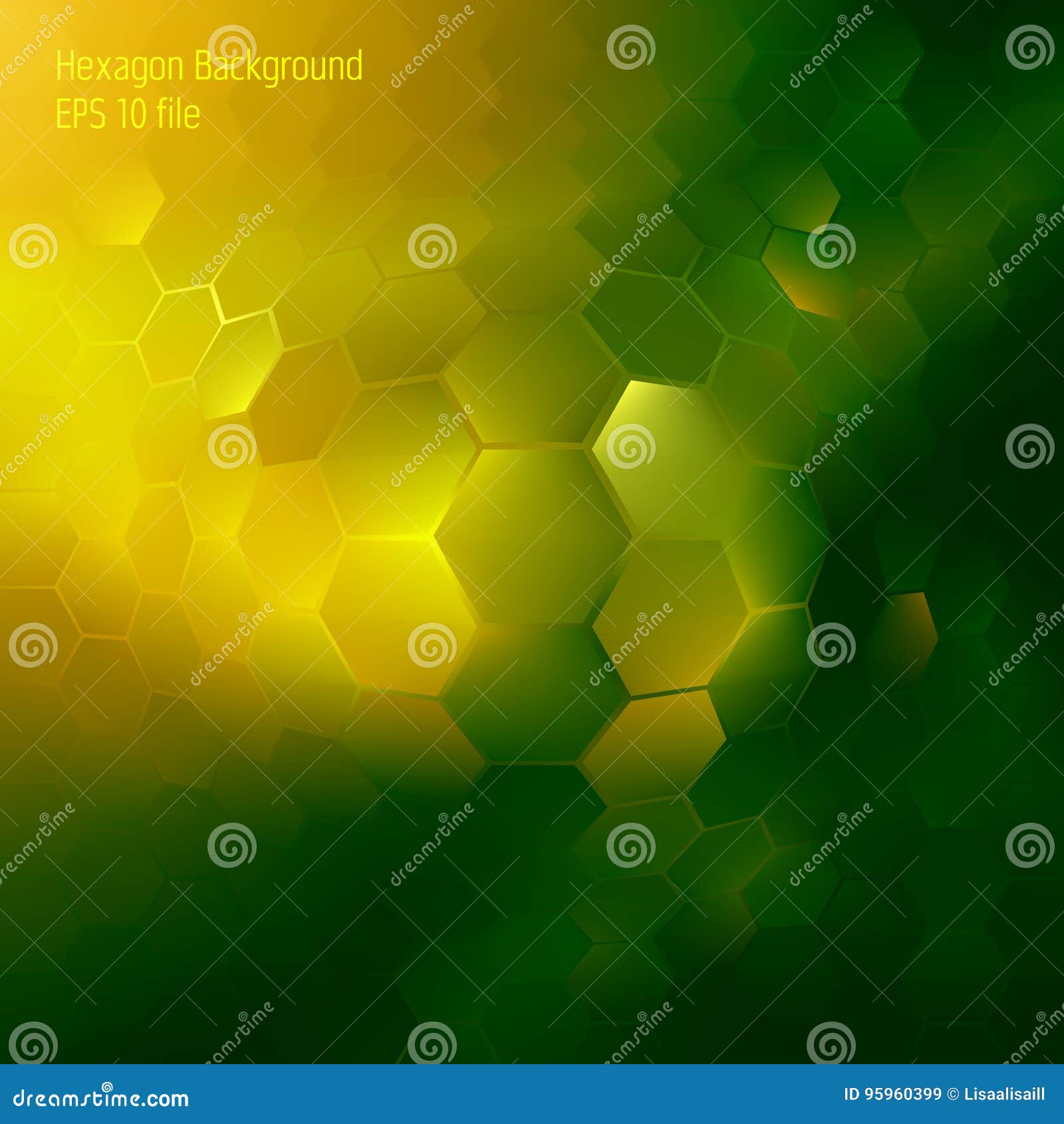 Vector Abstract Hexagon Geometrical Background. Technology Pattern with ...
