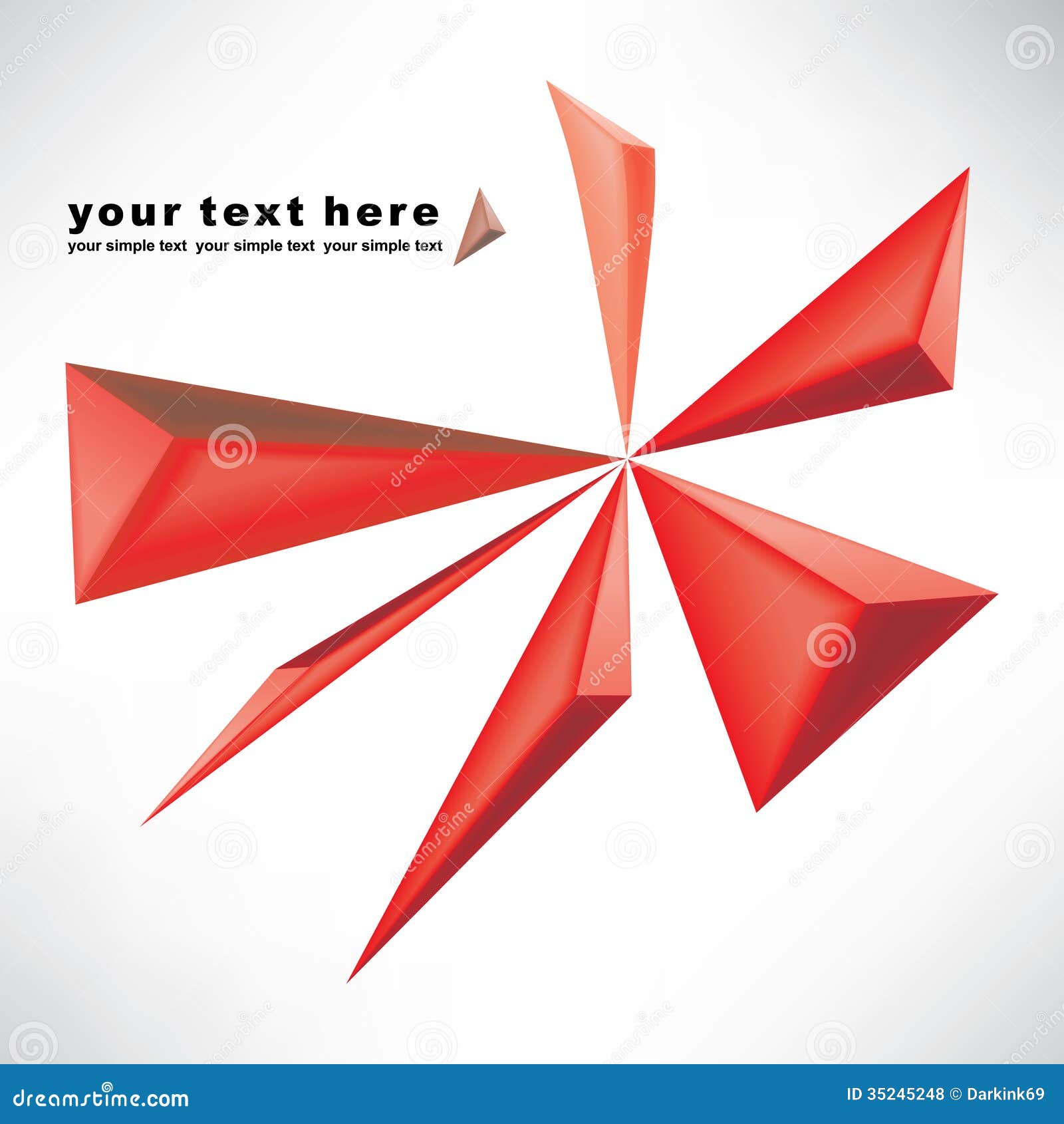 Vector Abstract High-tech Card with Triangles Stock Vector ...