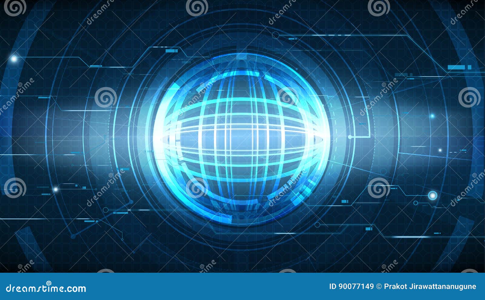 Vector Abstract High Technological Global Background Stock Vector ...