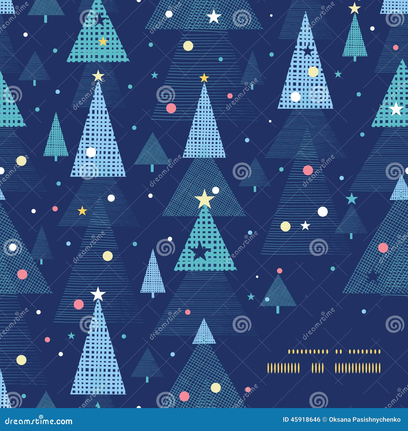 Vector Abstract Holiday Christmas Trees Frame Stock Vector ...