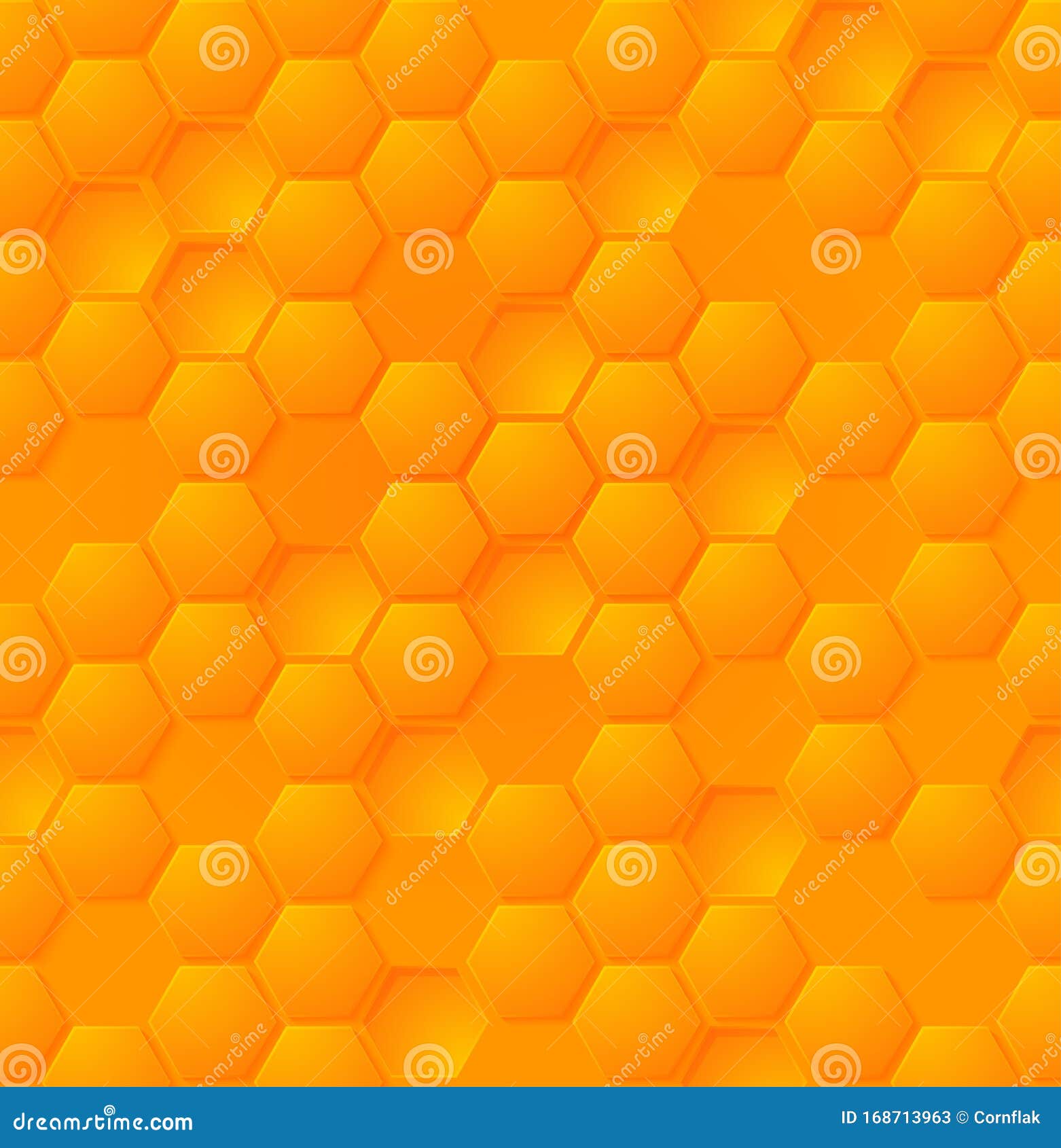 Vector Abstract Honey Hexagon Seamless Pattern Eps Stock Vector ...