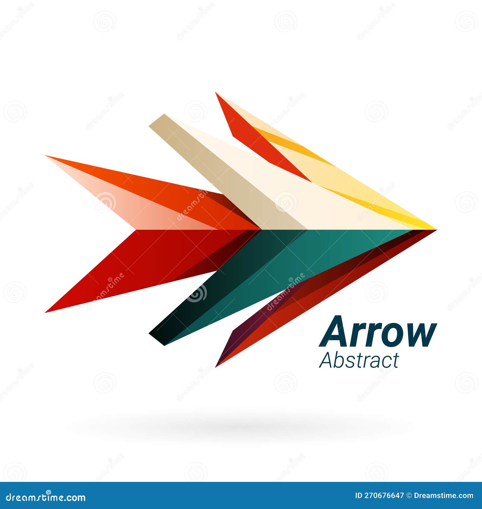 Vector Abstract Icon Arrow. Stock Illustration - Illustration of select ...