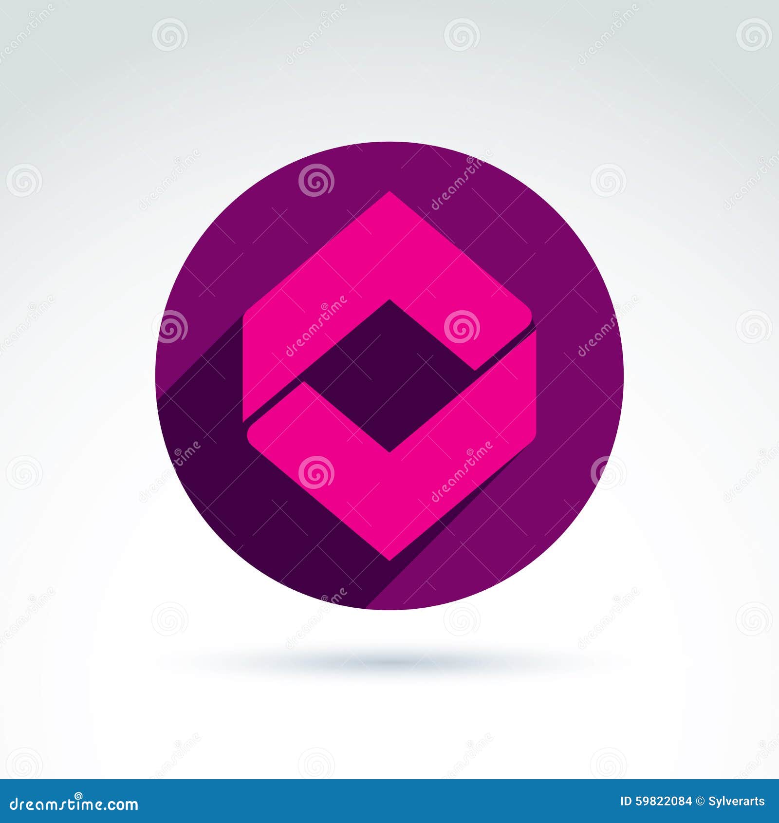 Vector Abstract Icon, Conceptual Symbol. Stock Vector - Illustration of ...