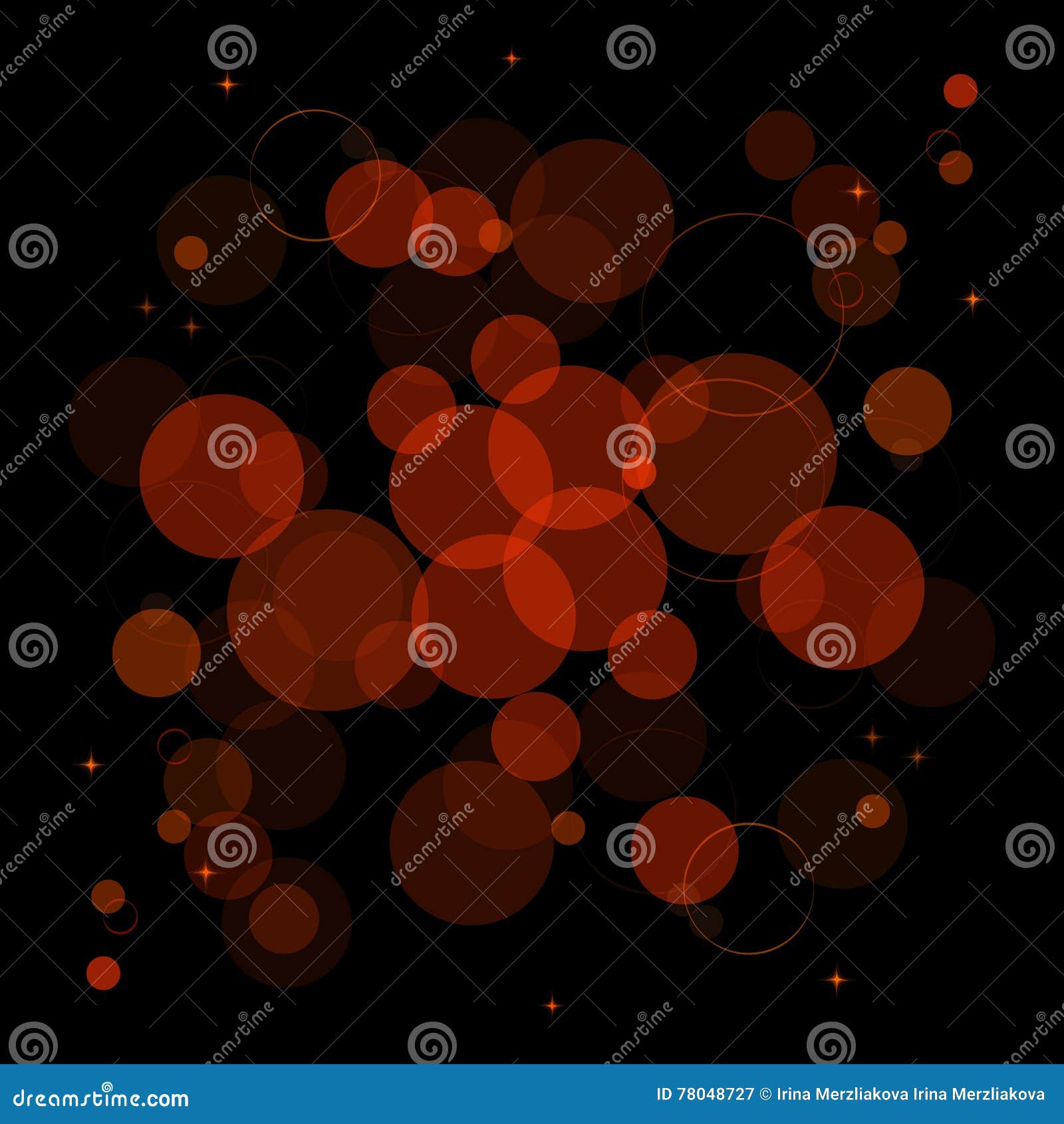 Vector Abstract Illustration. Background of Red Defocused Circle Stock ...