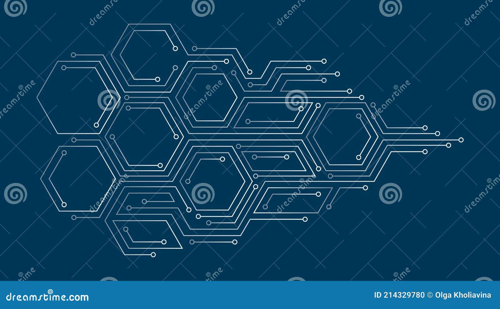 Vector Abstract Illustration. Chip Concept, Future, Cyberpunk, Computer ...