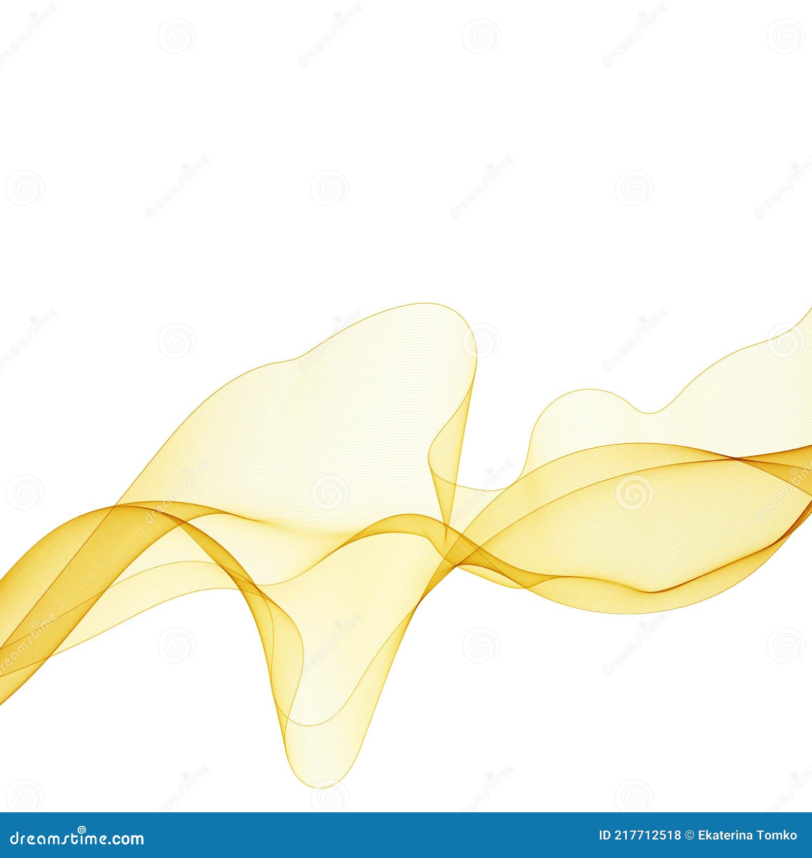 Vector Abstract Illustration. the Golden Wave. Eps 10 Stock Vector ...