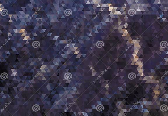 Vector Abstract Image of Triangles of Blue Shades of Ice in the Dark ...