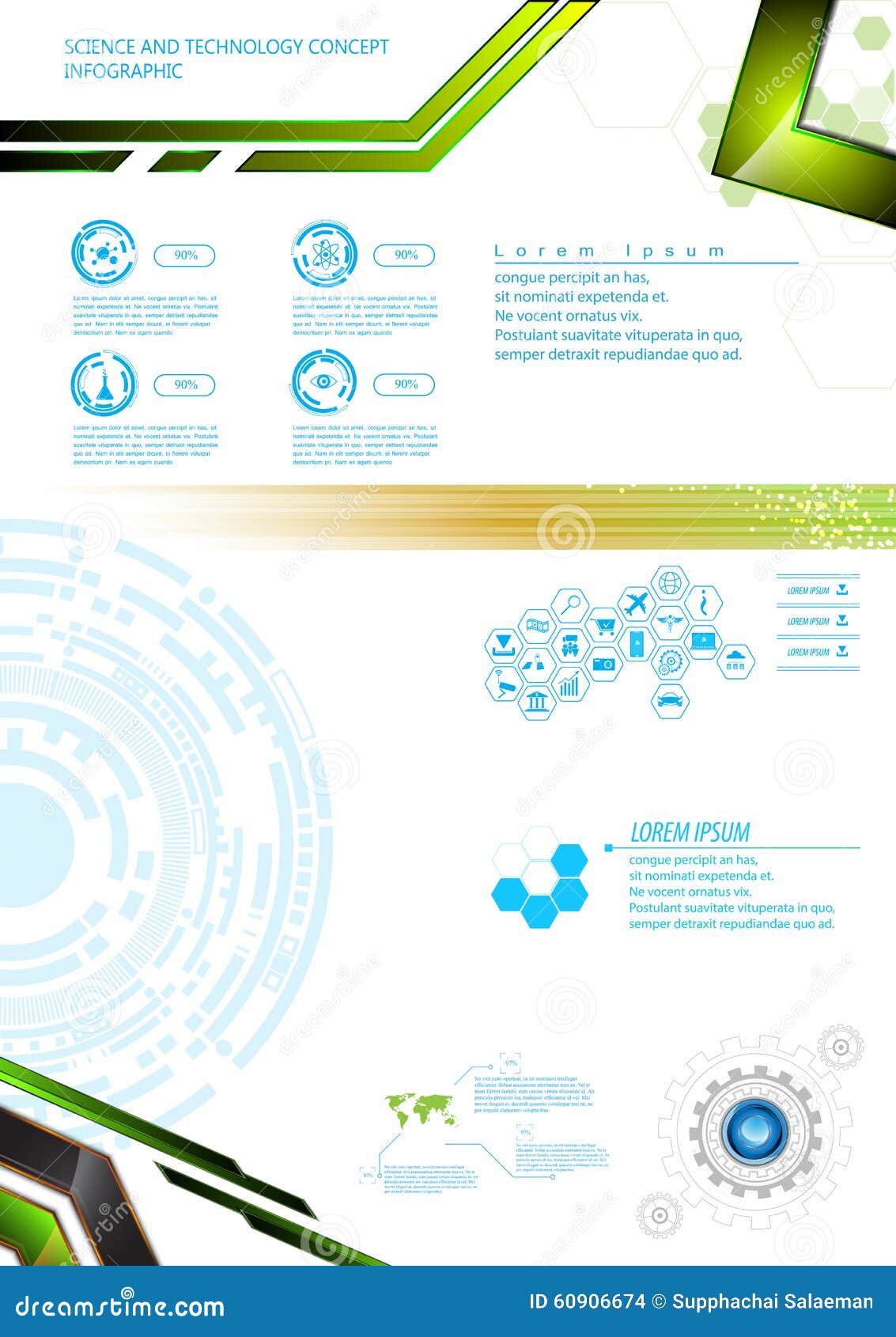Vector Abstract Infographic Template Tech Modern Innovation Concept ...