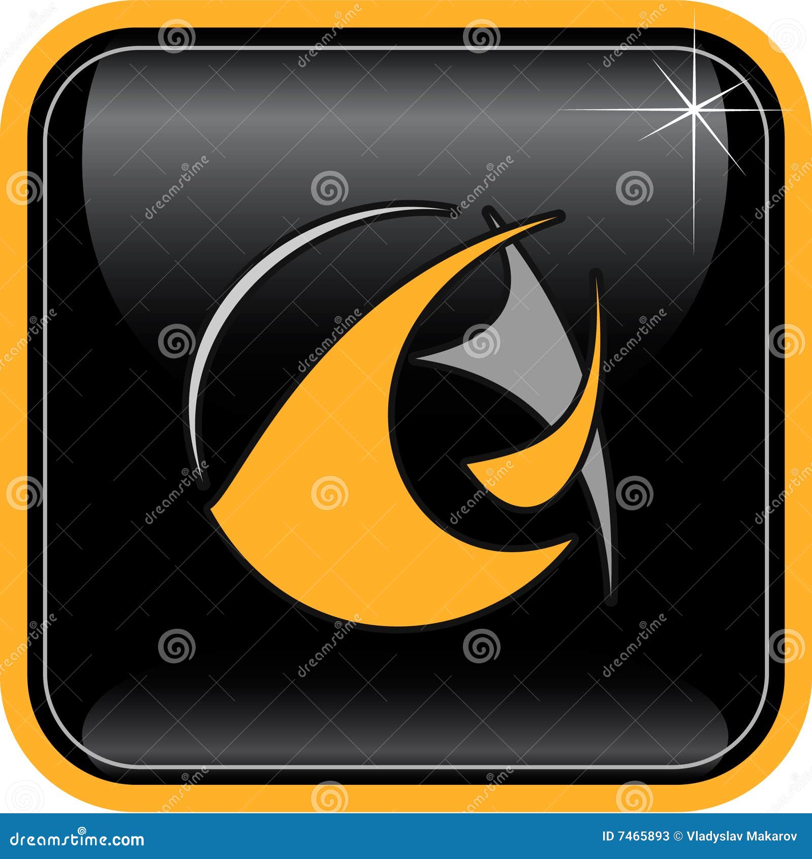 Vector Abstract Internet Icon Stock Vector - Illustration of button ...