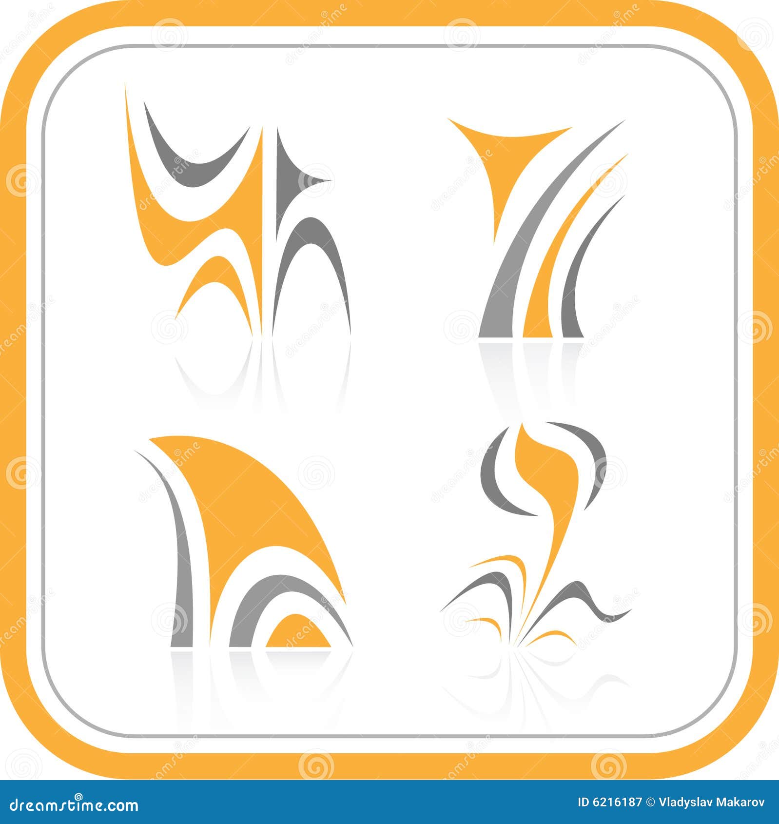 Vector Abstract Internet Icons Stock Vector - Illustration of mirror ...