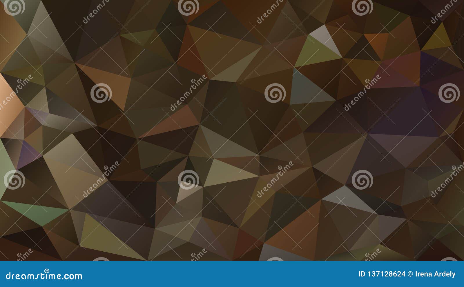Vector Irregular Polygon Background Triangle Low Poly Pattern Dark