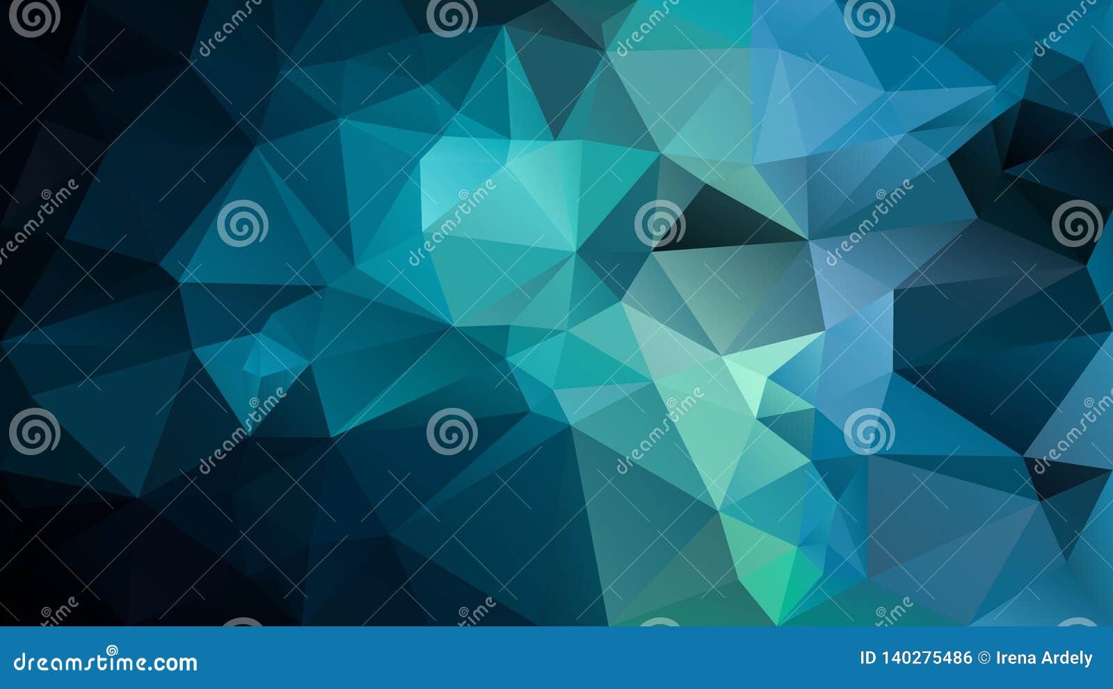 Vector Irregular Polygon Background Triangle Low Poly Pattern Dark