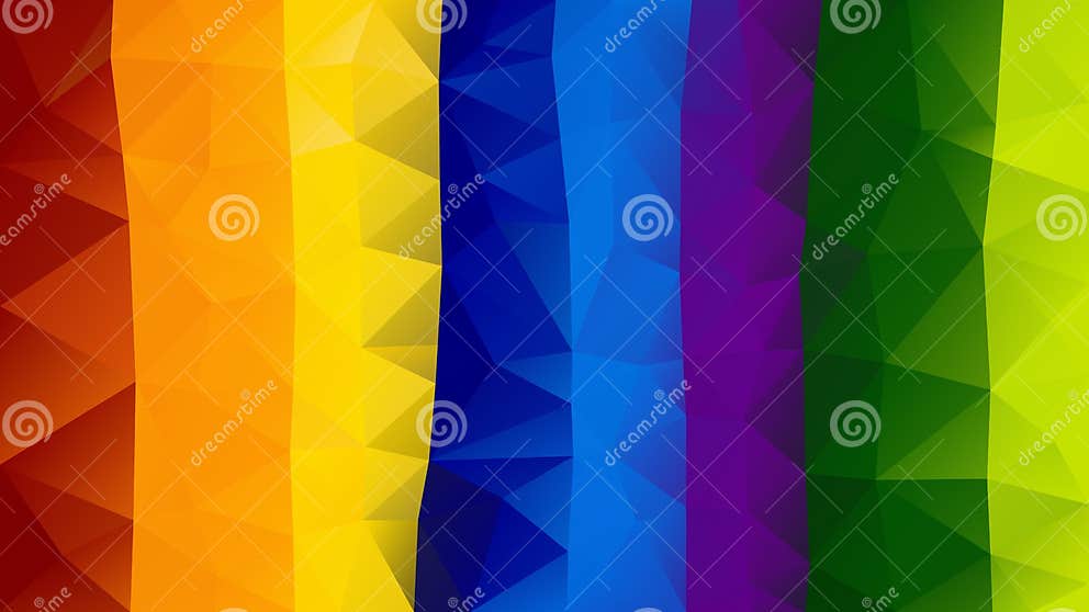 Vector Irregular Polygon Background - Triangle Low Poly Pattern - Full Spectrum Multi Color ...
