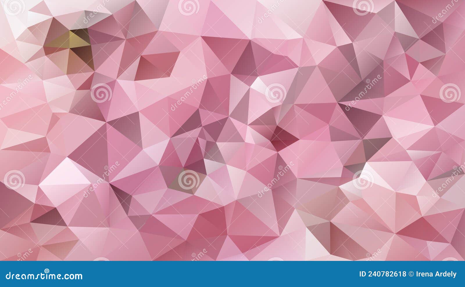 Vector Polygon Background - Triangle Low Poly Pattern - Peony Old Pink ...
