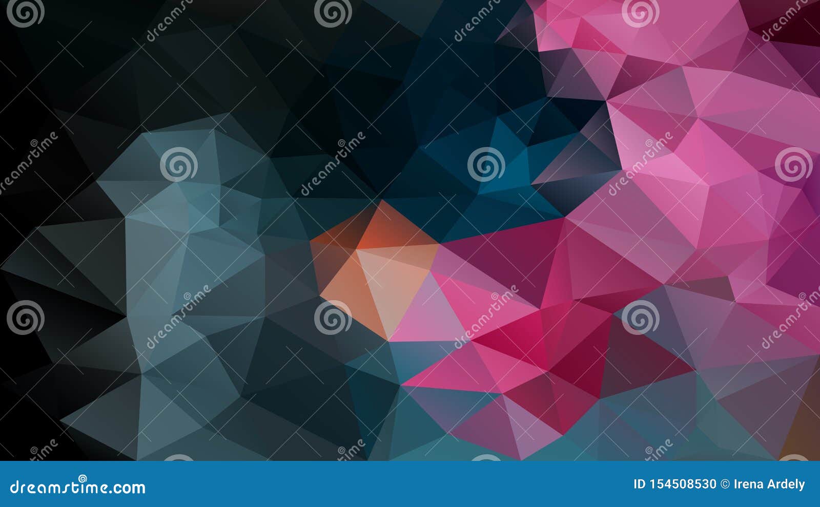 Vector Irregular Polygon Background - Triangle Low Poly Pattern ...