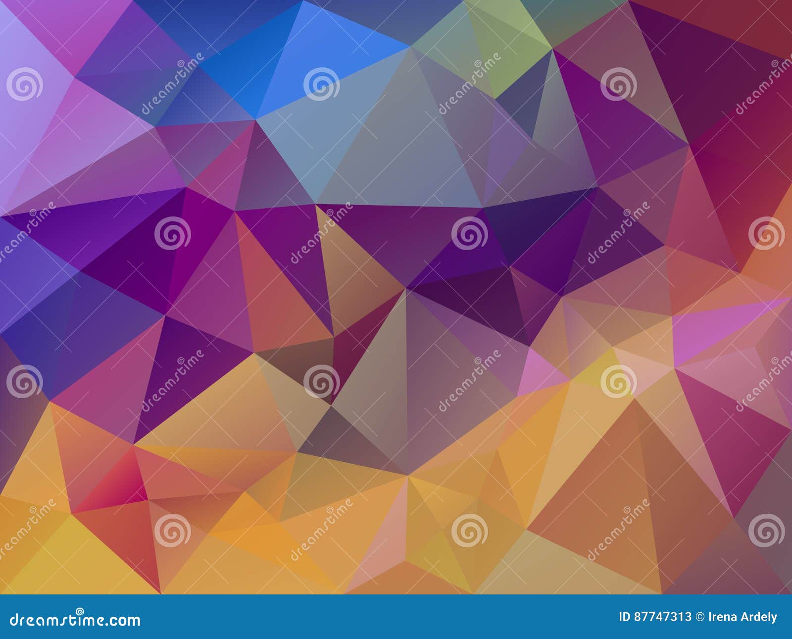 Vector Abstract Irregular Polygon Background Triangle Pattern in Multi ...