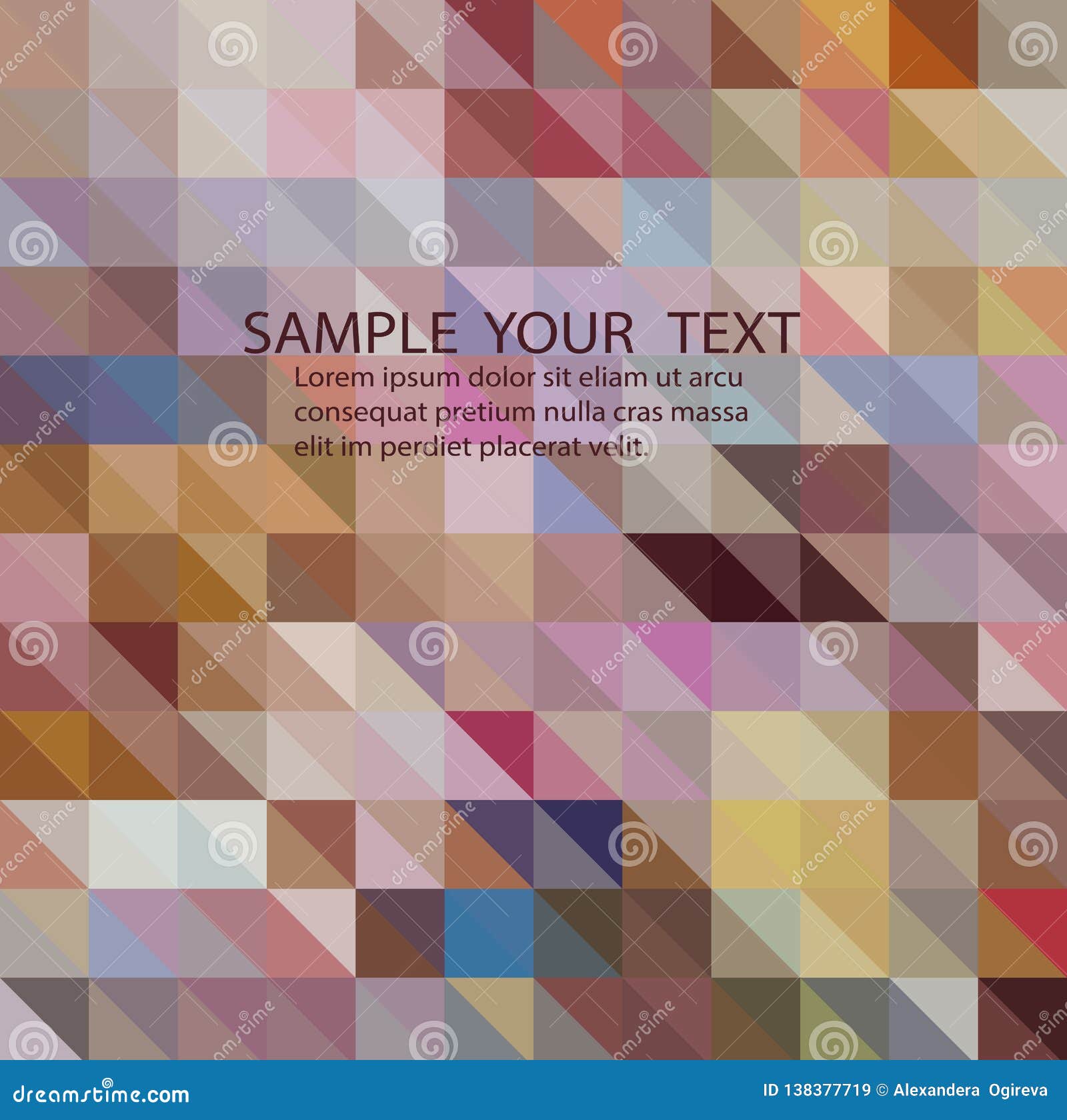 Vector Abstract Irregular Polygon Background with a Triangular Pattern ...