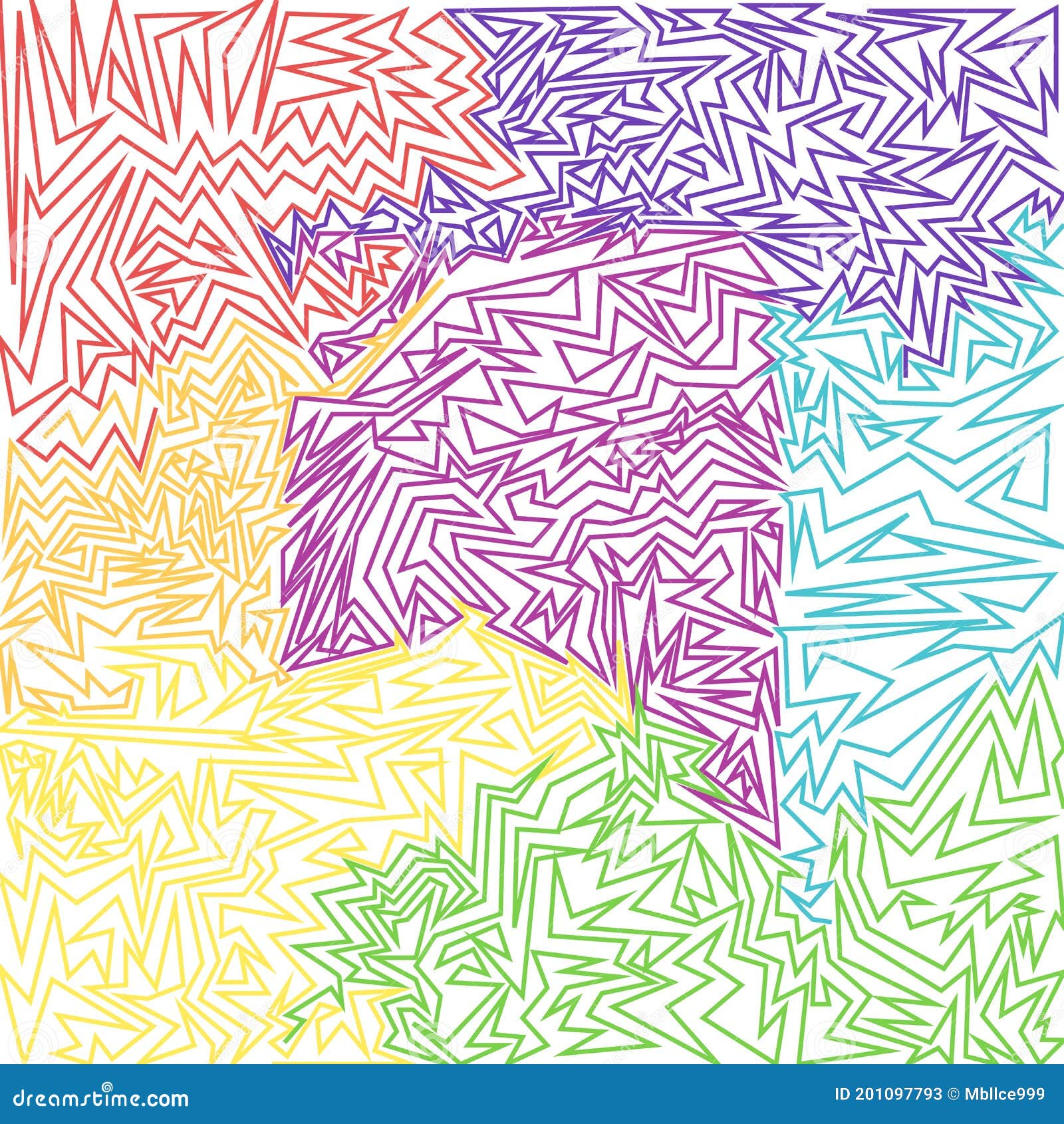 Vector Abstract Irregular Polygon Isolated on White Background Stock ...