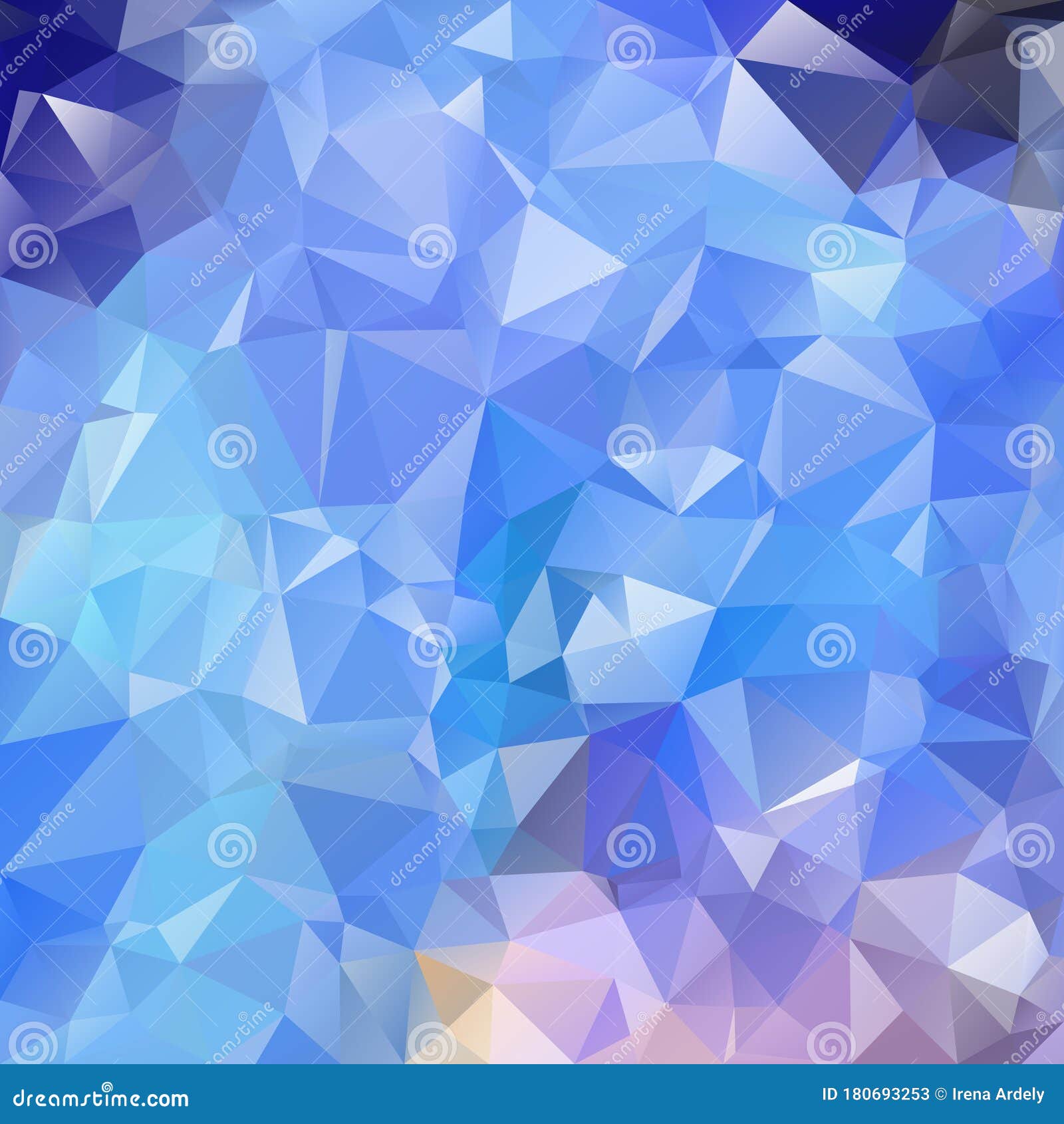 Vector Irregular Polygon Square Background Triangle Low Poly Pattern