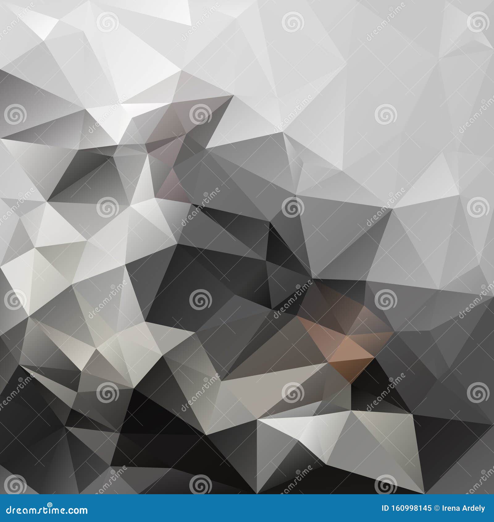 Vector Irregular Polygon Square Background - Triangle Low Poly Pattern ...
