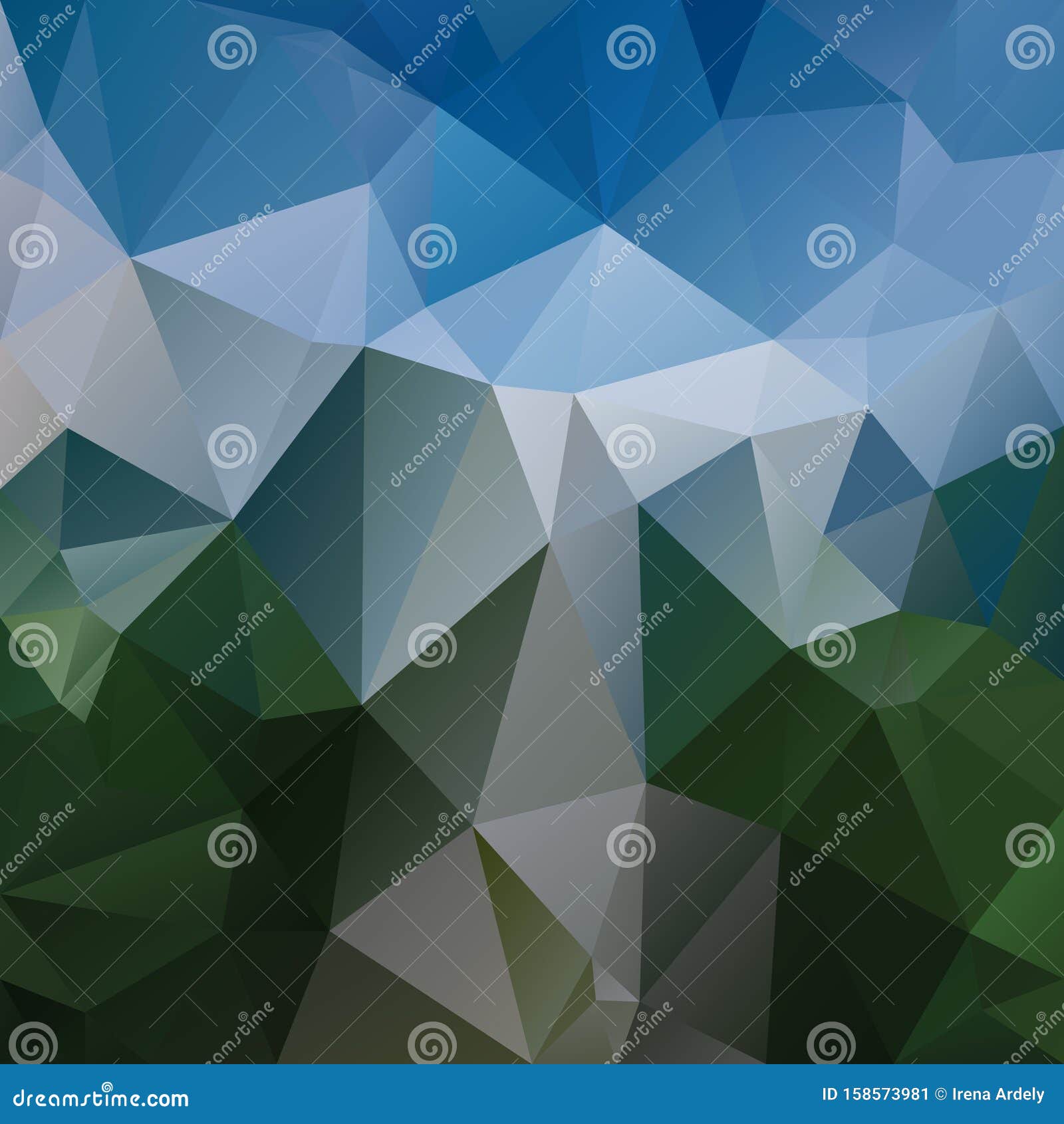 Vector Irregular Polygon Square Background - Triangle Low Poly Pattern ...