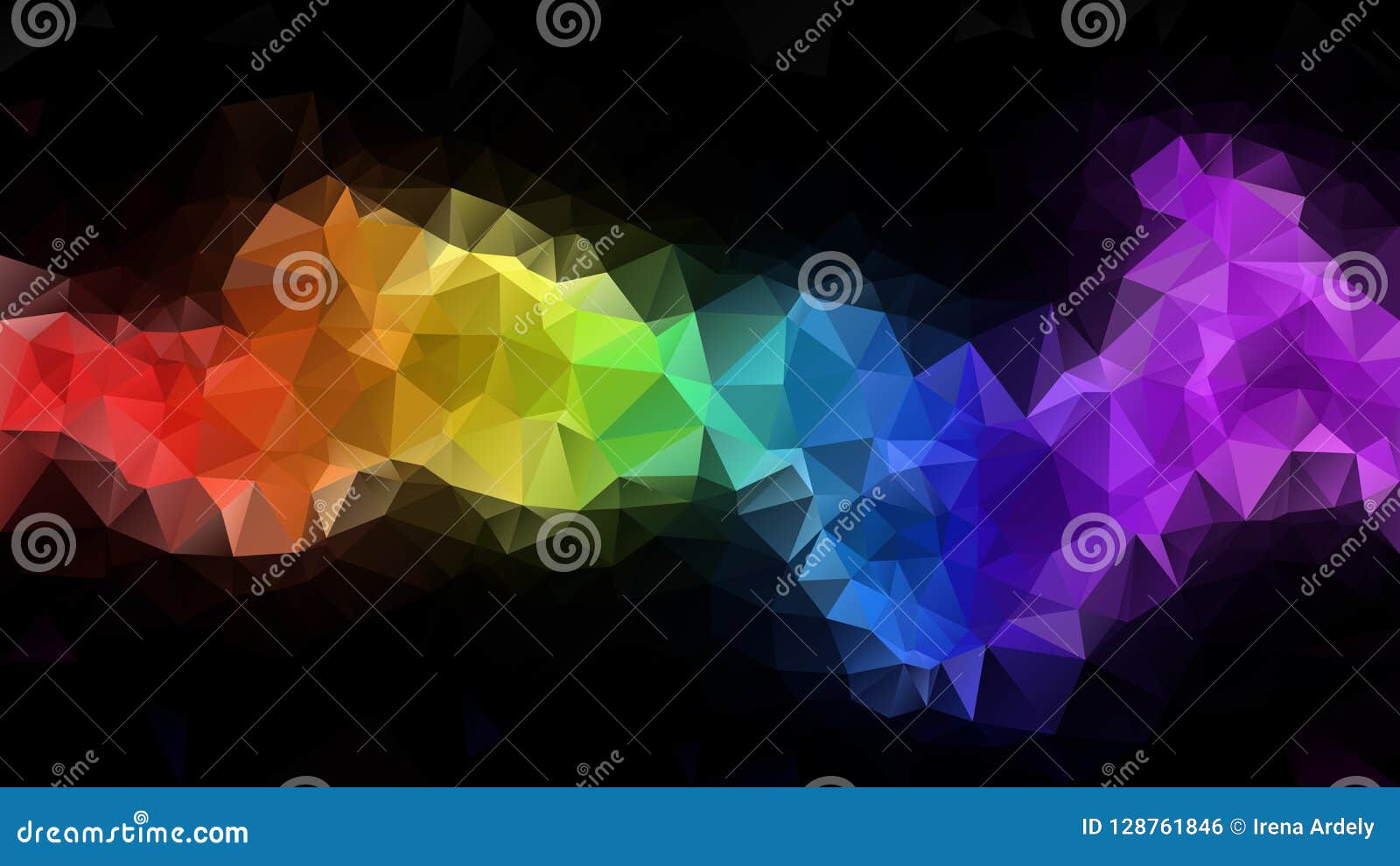 Vector Irregular Polygonal Backdrop - Triangle Low Poly Pattern - Full ...