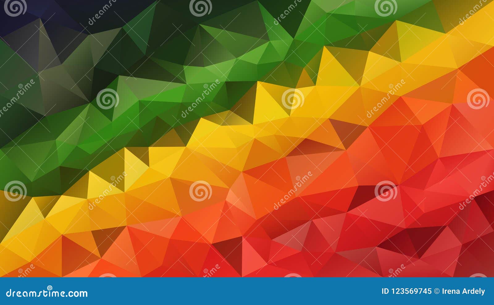 Vector Abstract Irregular Polygonal Background Red Orange Yellow Green ...