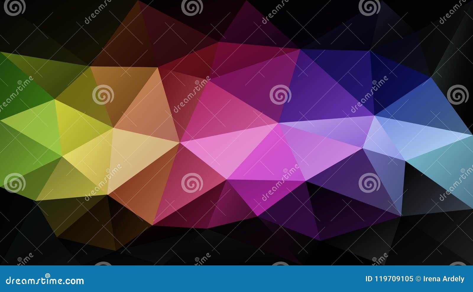 Vector Irregular Polygonal Background - Triangle Low Poly Pattern ...