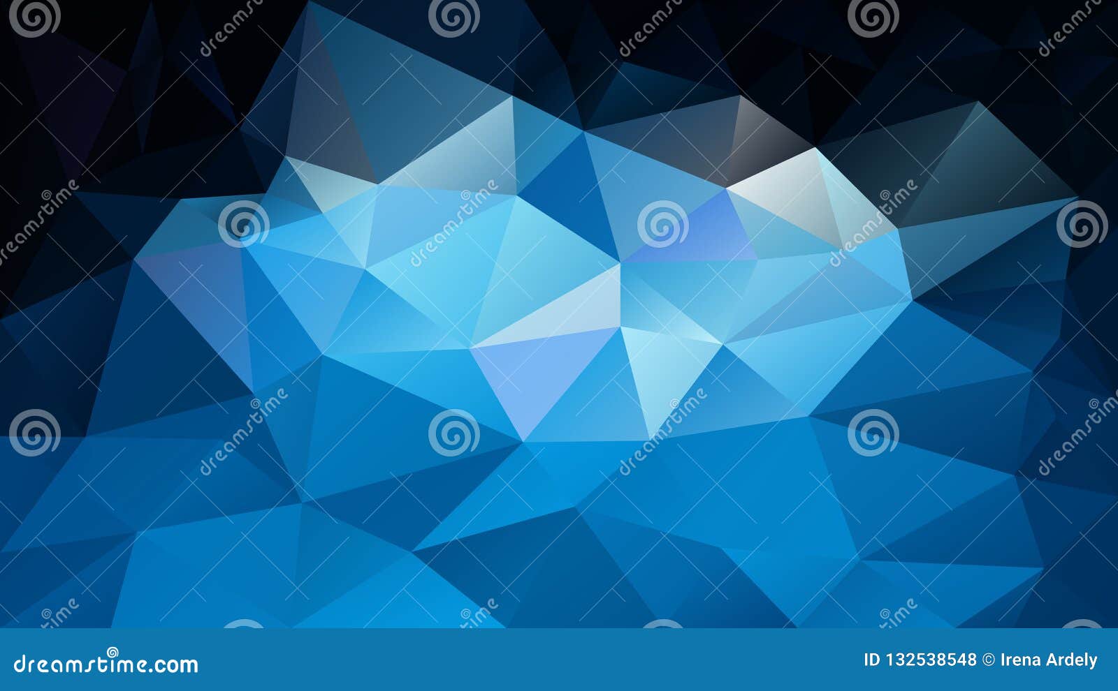 Vector Irregular Polygonal Background Triangle Low Poly Pattern Sky